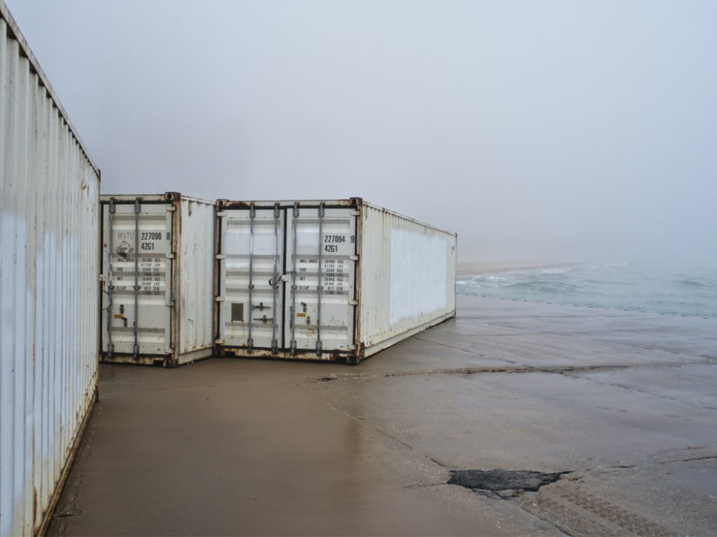 Shipping Containers on the Beach: Lincoln Schatz Studio
